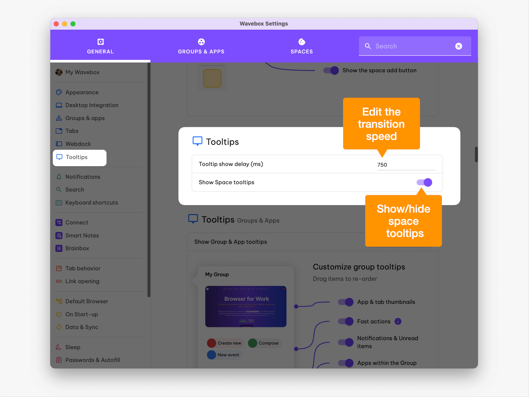 New More Ways To Customize The Tooltip Menus